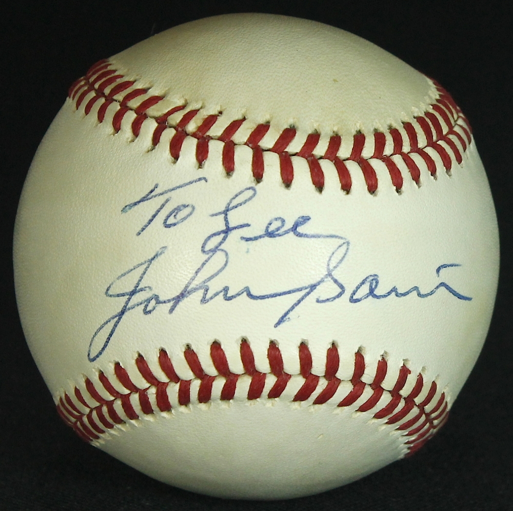 Johnny Sain Signed ONL Baseball (PA LOA) at Pristine Auction
