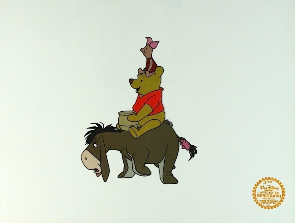 Winnie The Pooh Walt Disney Limited Edition Animation Serigraph Cel at ...