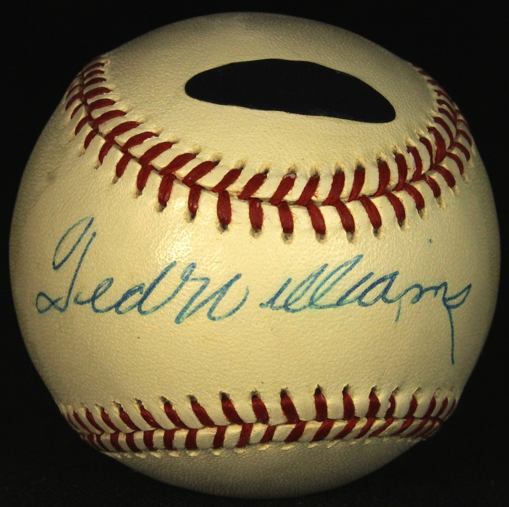 Ted Williams Signed OAL Baseball (Green Diamond Sports COA) at Pristine ...