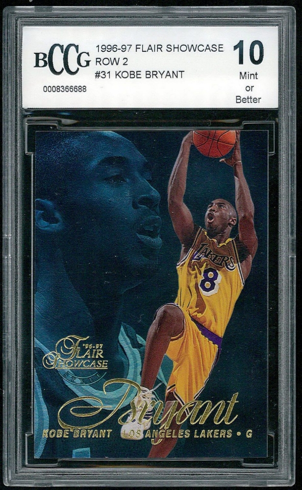 1996-97 Flair Showcase Row 2 #31 Kobe Bryant Rookie Card (BCCG 10) at ...